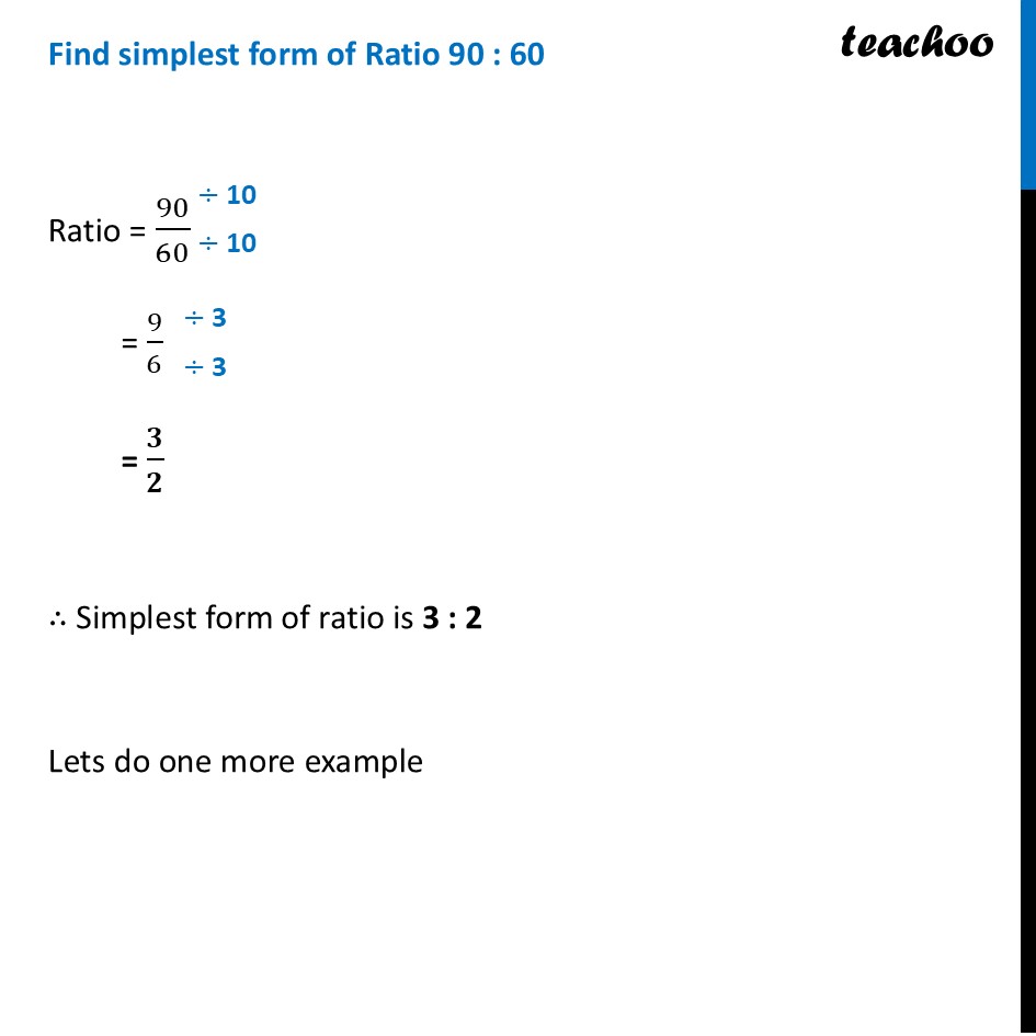 Simplest Form of Ratios - How to find with 3+ Examples [Class 8]