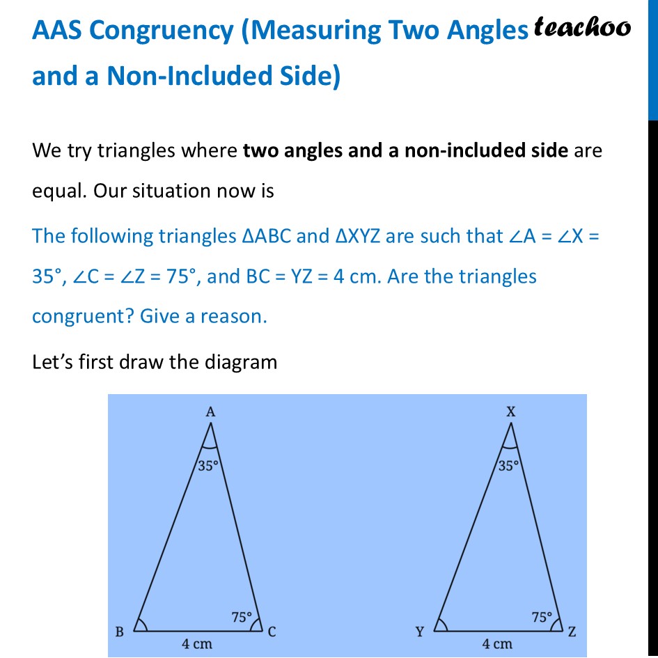 [Maths] AAS Congruency (Measuring Two Angles and a Non-Included Side)