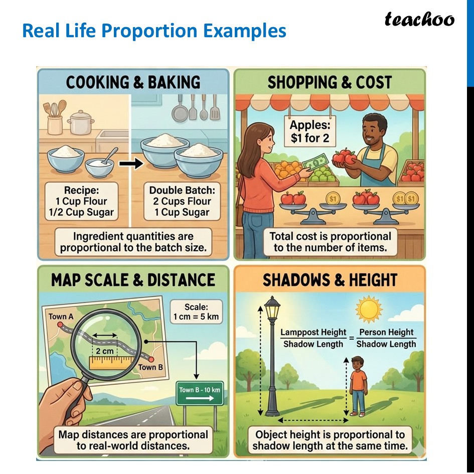 Real Life Examples of Proportion - Teachoo Mathematics - Observing Sim