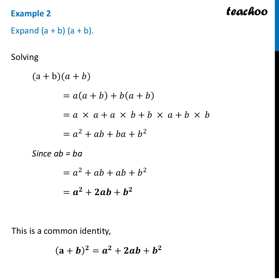 [Ganita Prakash] Expand (a + b) (a + b) - Chapter 6 Class 8 - Teachoo