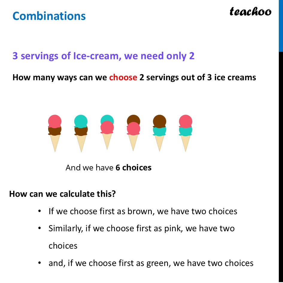 Combinations - Explaination + Examples [Chapter 2 Class 8 Power Play]