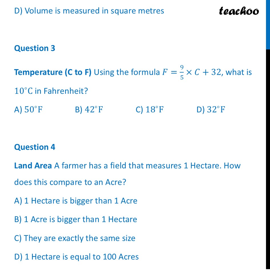 Worksheet on Unit Conversion - 10+Questions (with answers) - Teachoo
