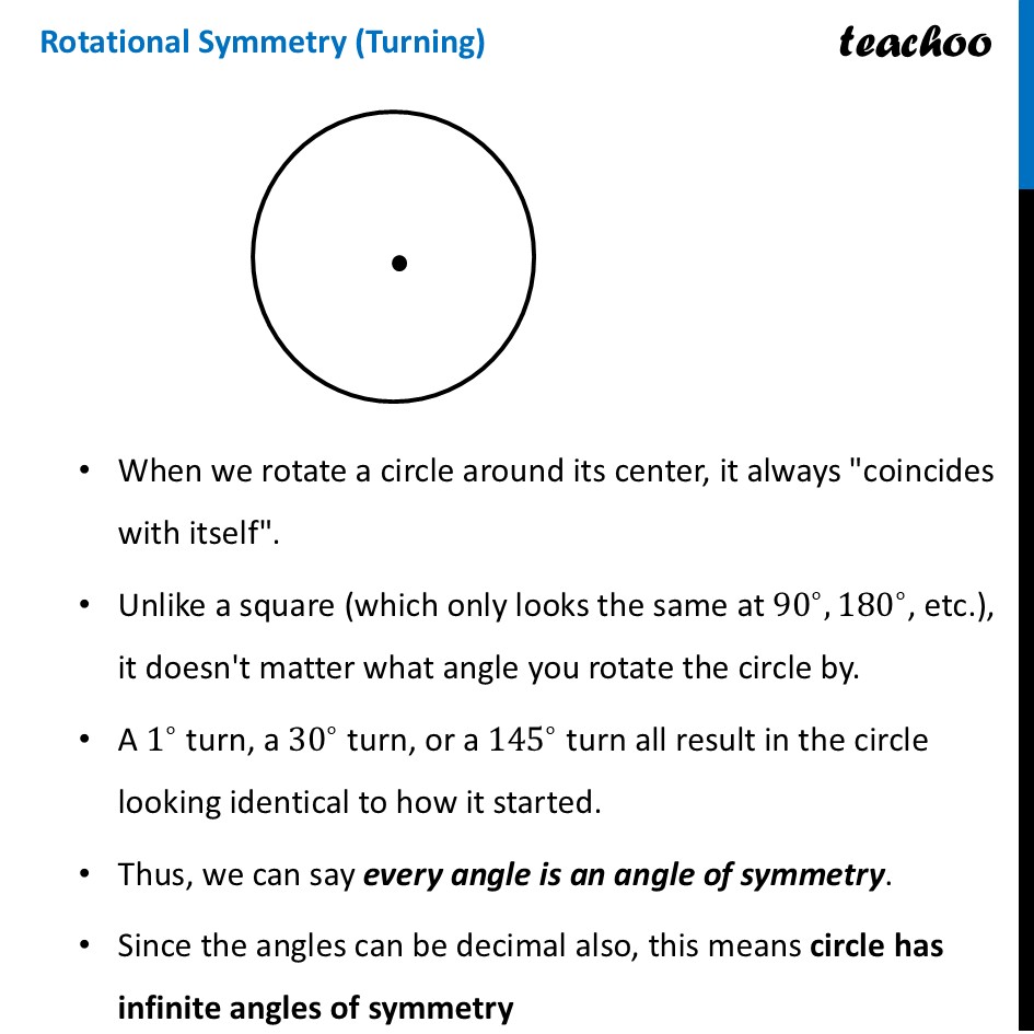 Symmetries of a Circle - Formula, Worksheet [Ganita Prakash Class 6]