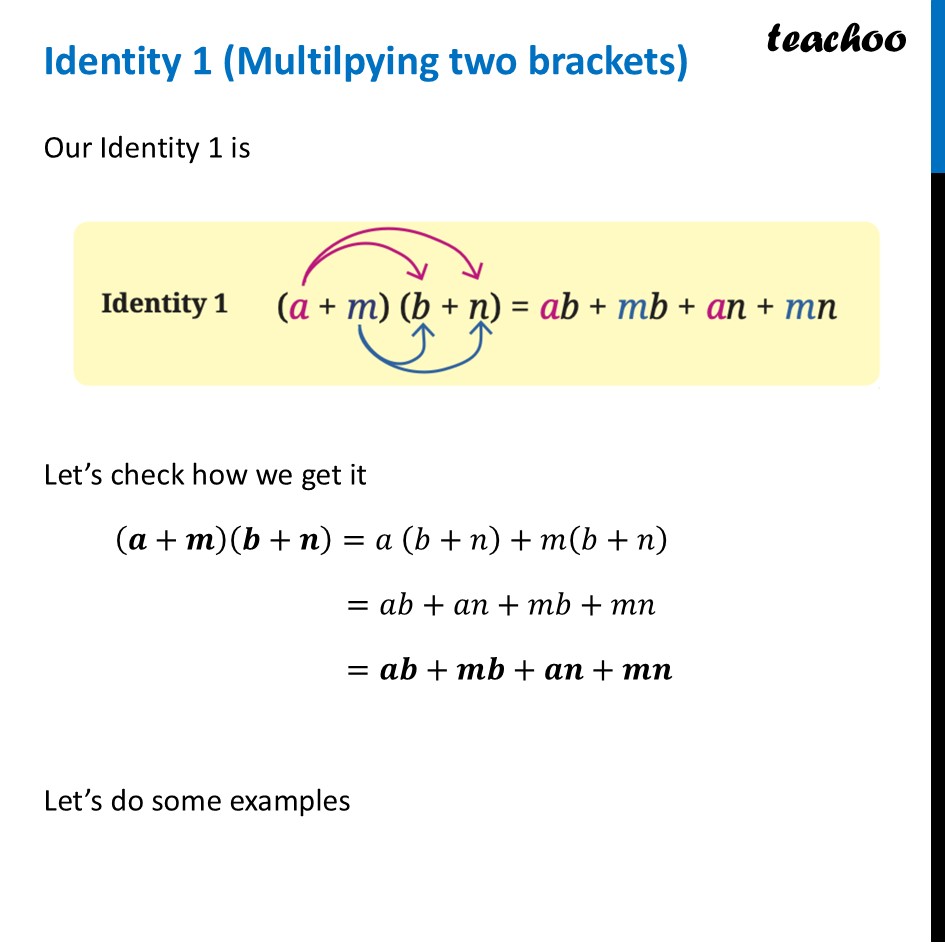 Identity 1 - How to check? with 4+ Examples [Ganita Prakash Class 8]
