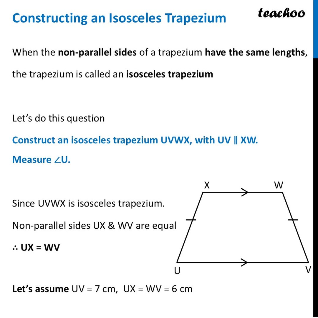 [Class 8] Constructing an Isosceles Trapezium - Definition + Summary
