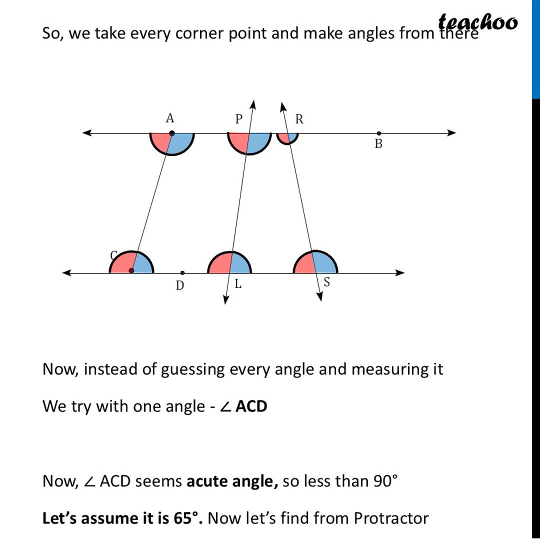 In Fig. 2.23, list all the angles possible. Did you find them all?