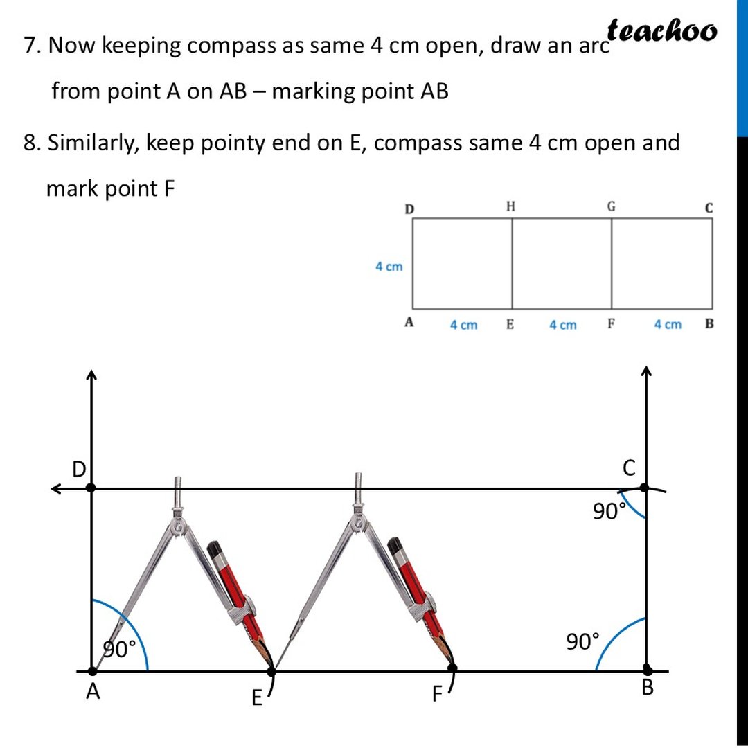 [Class 6] Constructing a rectangle divided into 3 identical squares.