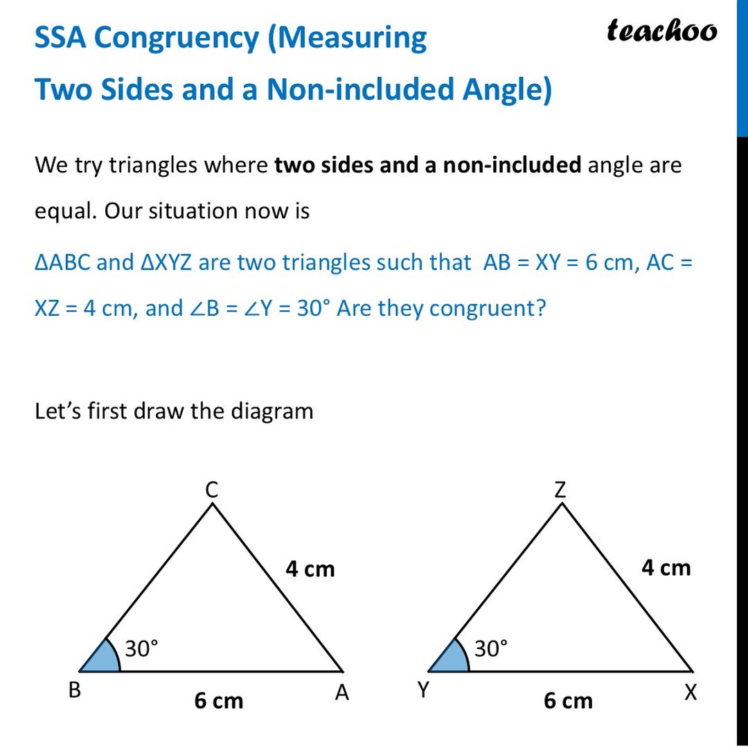 [Maths] SSA Congruency (Measuring Two Sides and a Non-included Angle)