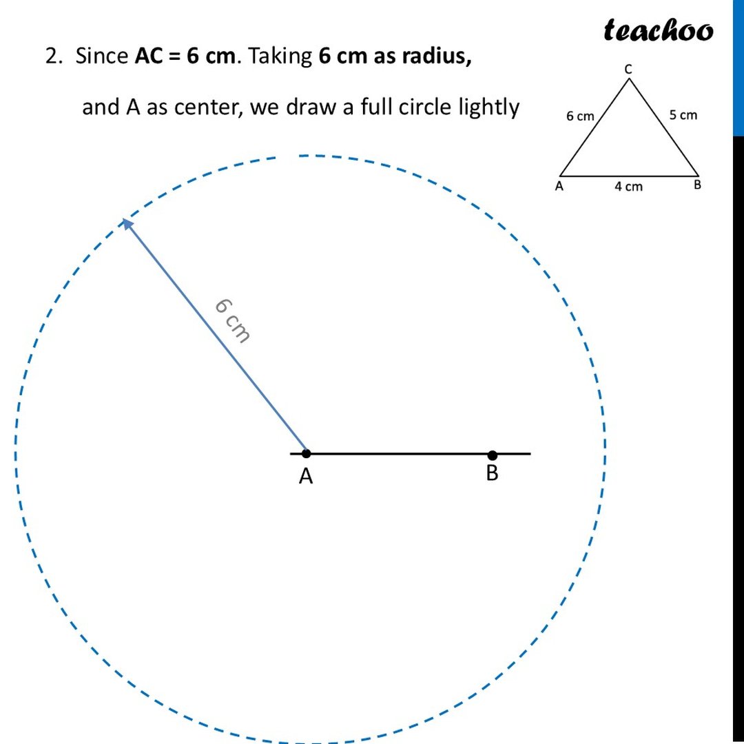 Constructing A Triangle When Its Sides Are Given With Example