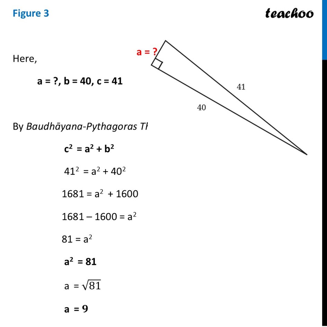 [Maths] Find the missing sidelengths in the following right triangles