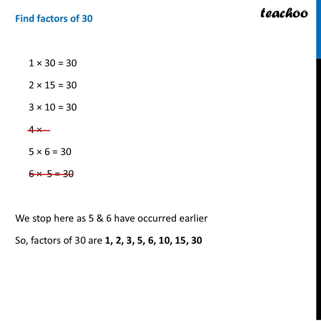 Factors - Definition, Properties, and Examples [Teachoo]