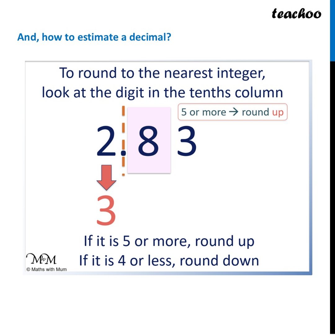 Estimating Sums and Differences - in Decimals (with examples)
