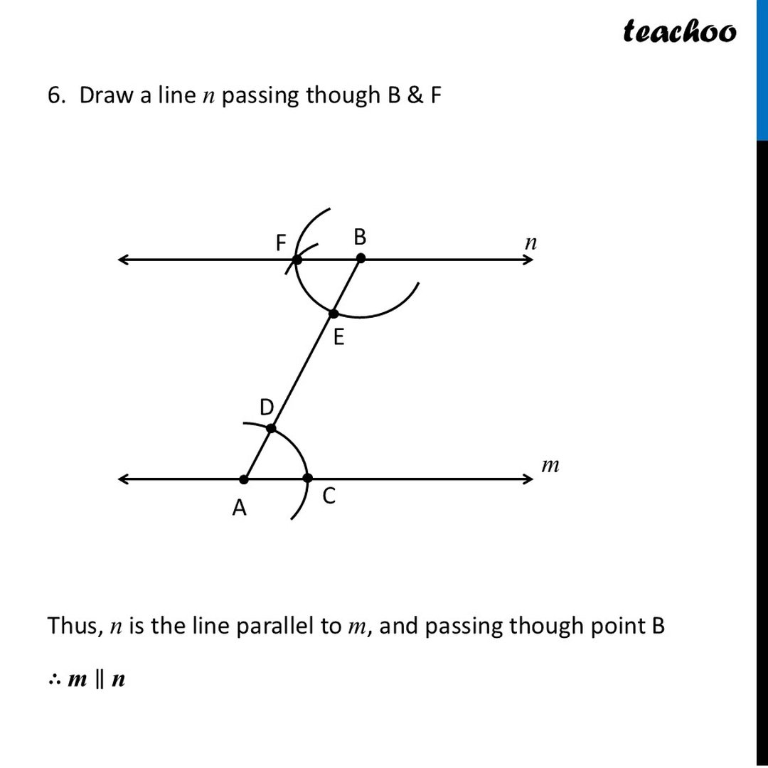Construction of a Line Parallel to the Given Line (with Worksheet)