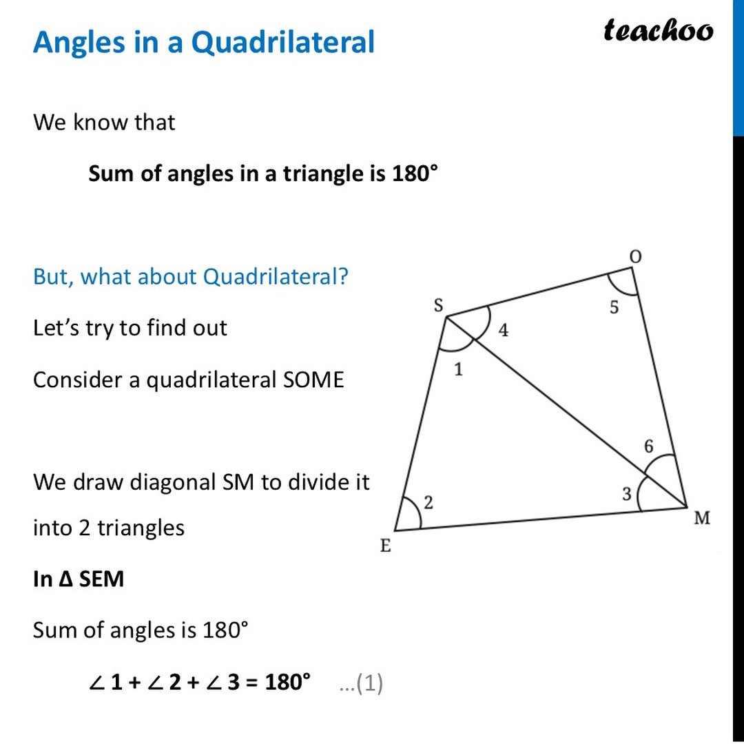 [Quadrilaterals] Angles in a Quadrilateral - Chapter 4 Ganita Prakash
