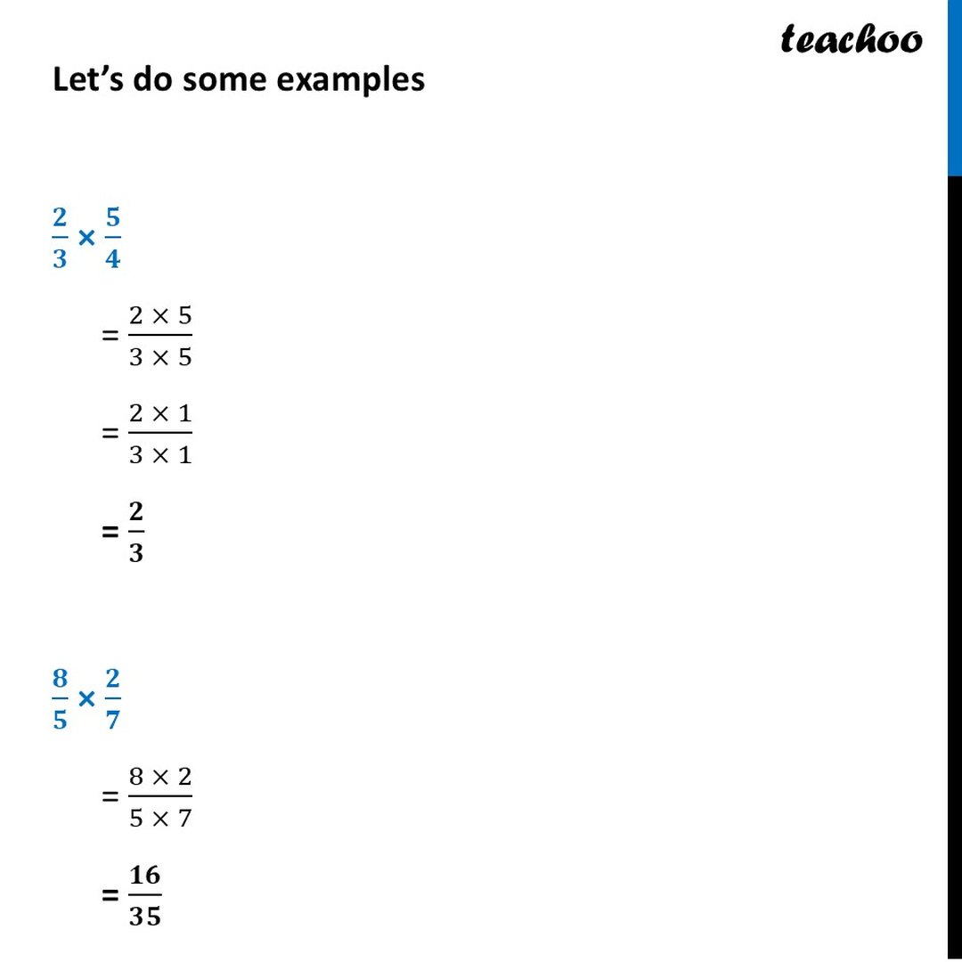 Multiplying Two Fractions - with 3+ Examples [Class 7 Ganita Prakash]