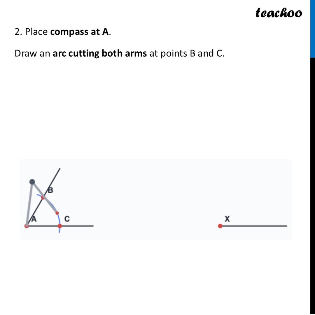 Constructing Copy of an Angle - Explanation + Worksheet - Teachoo