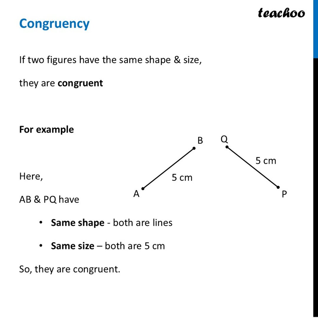 Congruency - Definition, How to check - with Examples - Class 7 Part 2