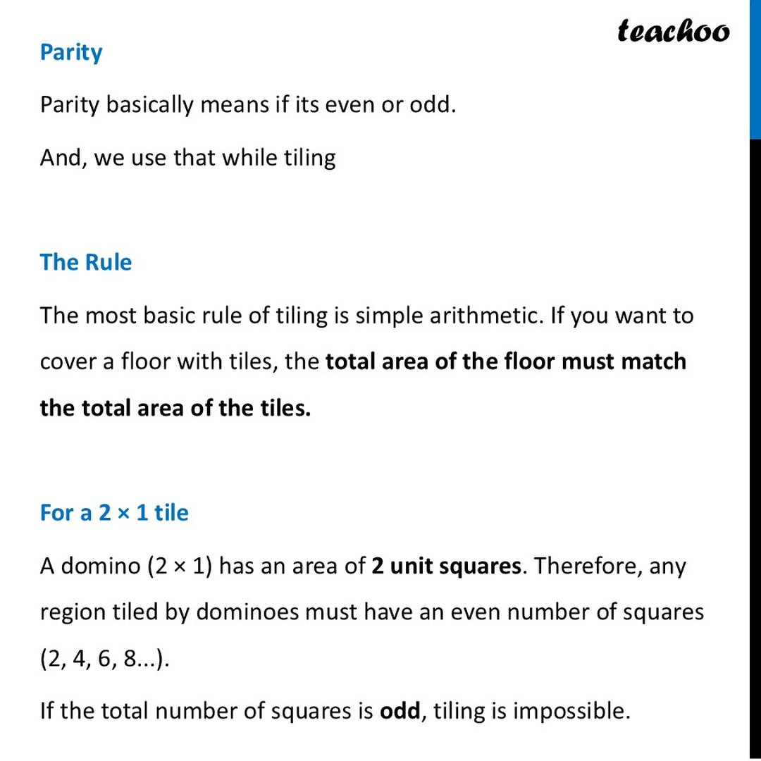 Tiling - Definition, Rules, Examples [with 5+Questions] - Class 7
