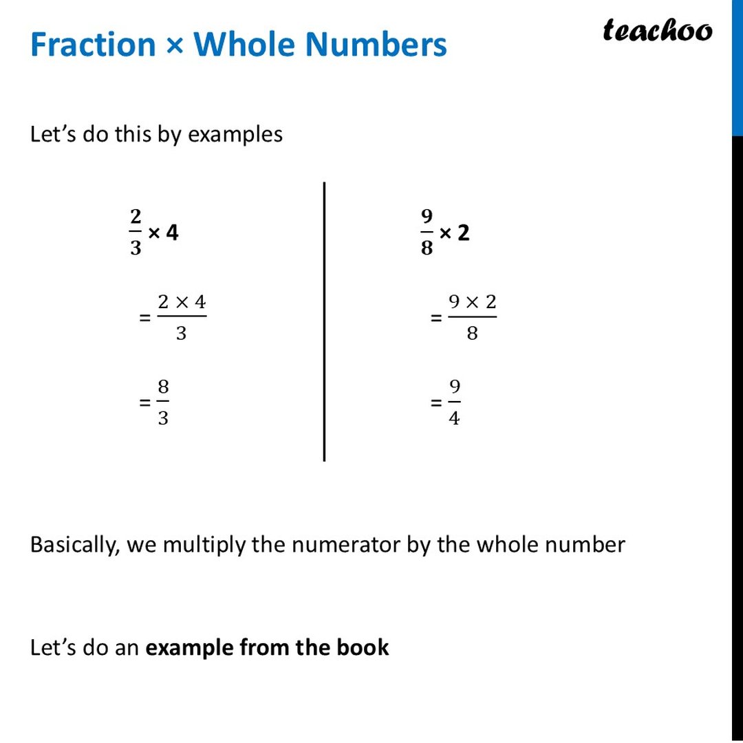 [Class 7 Ganita Prakash] Fraction × Whole Numbers - with Examples