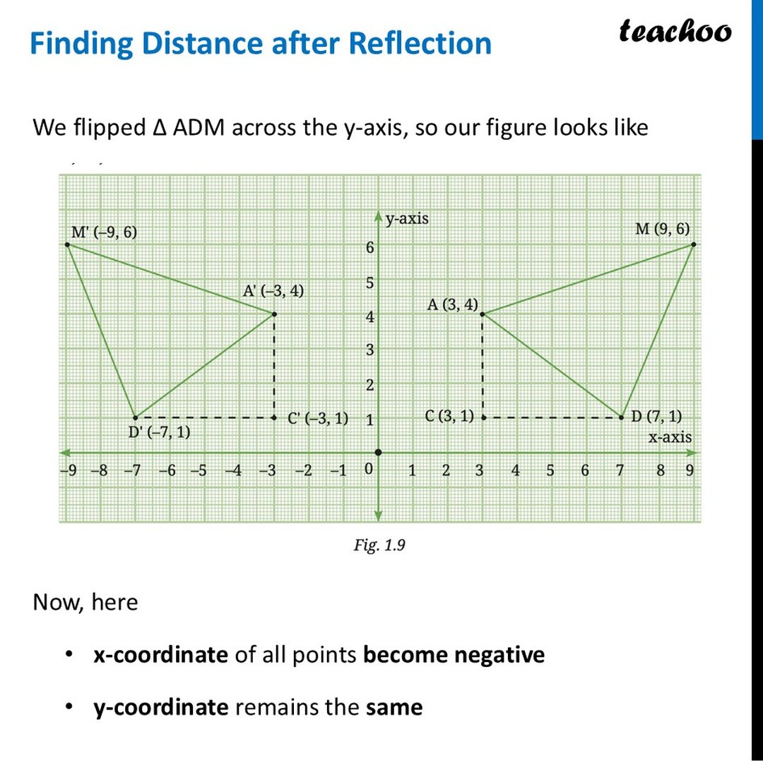 Finding Distance after Reflection [Class 9 Chapter 1 Ganita Manjari I]