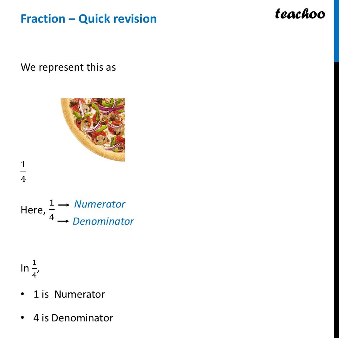 [Ganita Prakash] Fraction – Quick revision for Chapter 3 Class 7 Maths