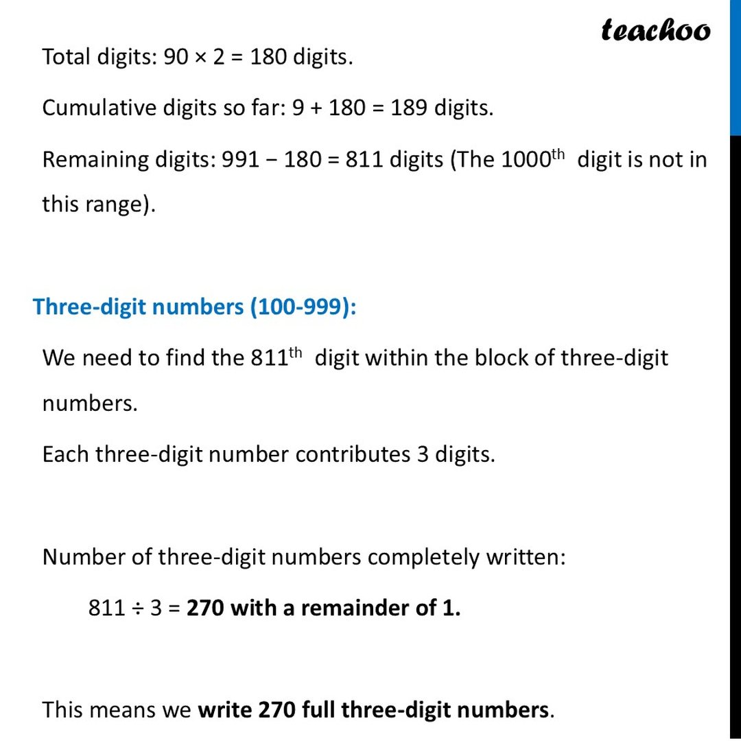Suppose you write down all the numbers 1, 2, 3, 4,..., 9, 10, 11