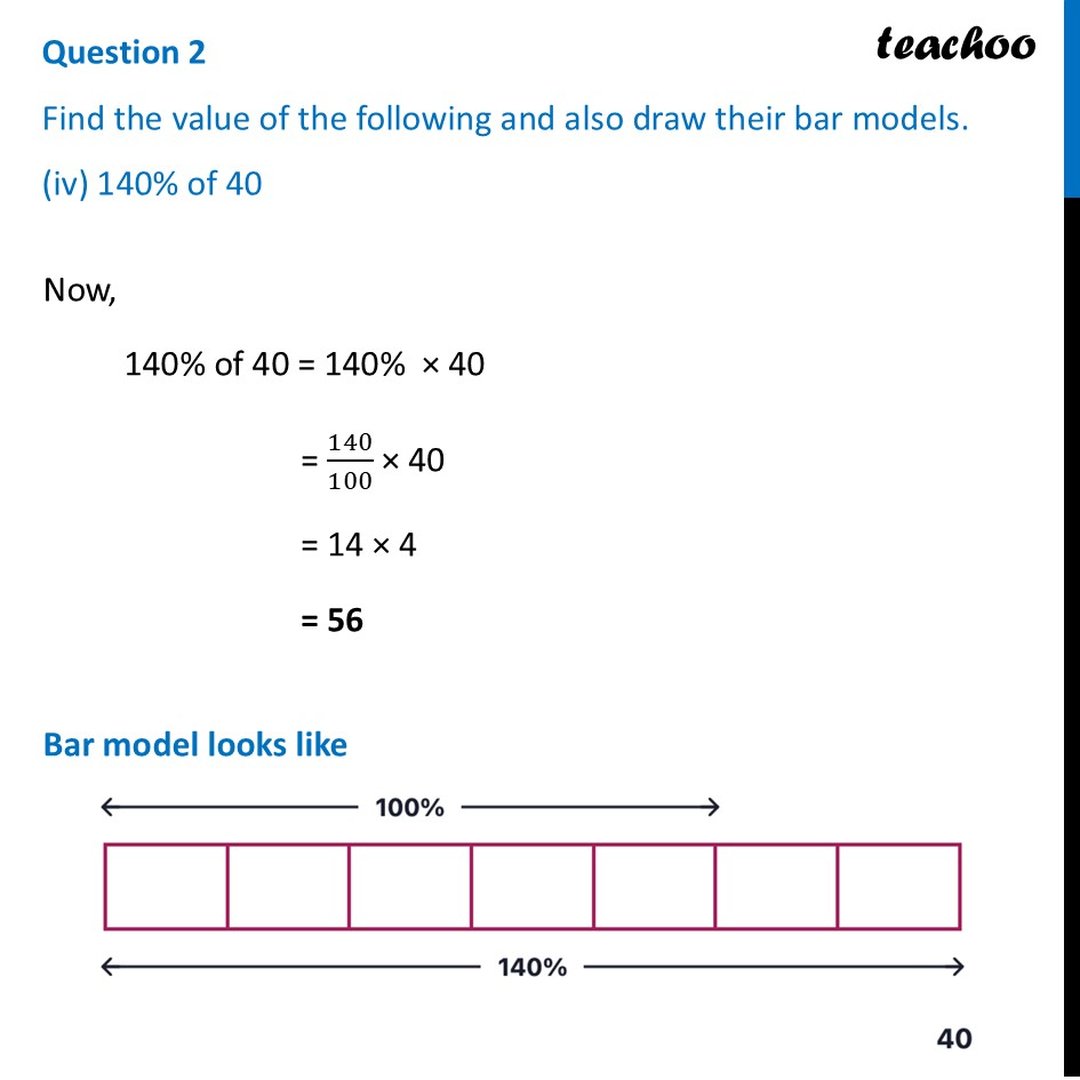 Find the value of the following and also draw their bar models