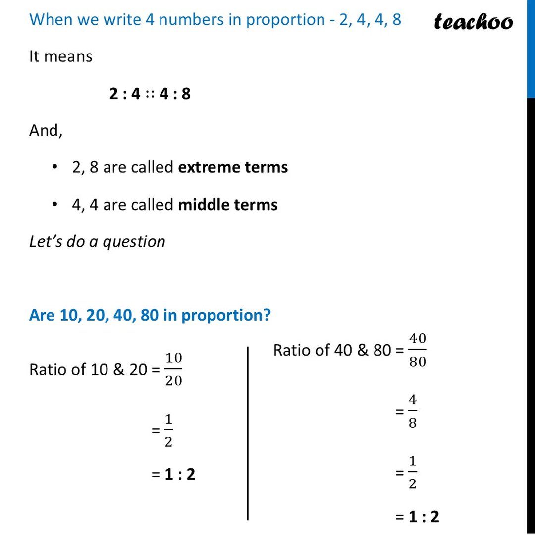Ratio & Proportions - Quick Summary [with Example and Questions]