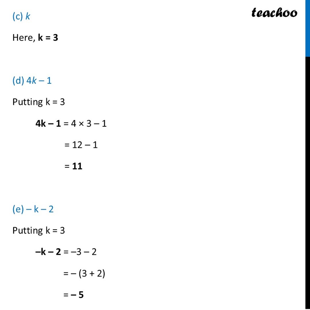Given 4k + 1 = 13, find the values of (a) 8k + 2 [Finding The Unknown]