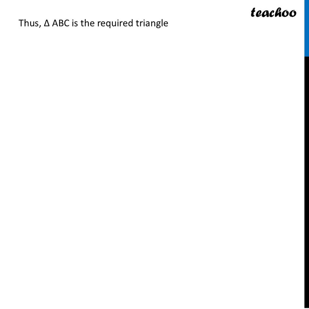 Constructing a Triangle when its Sides are given [with Example]