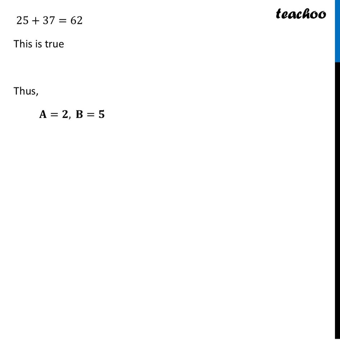 [Ganita Prakash] Cryptarithms: AB + 37 = 6A - (Number Play) - Teachoo