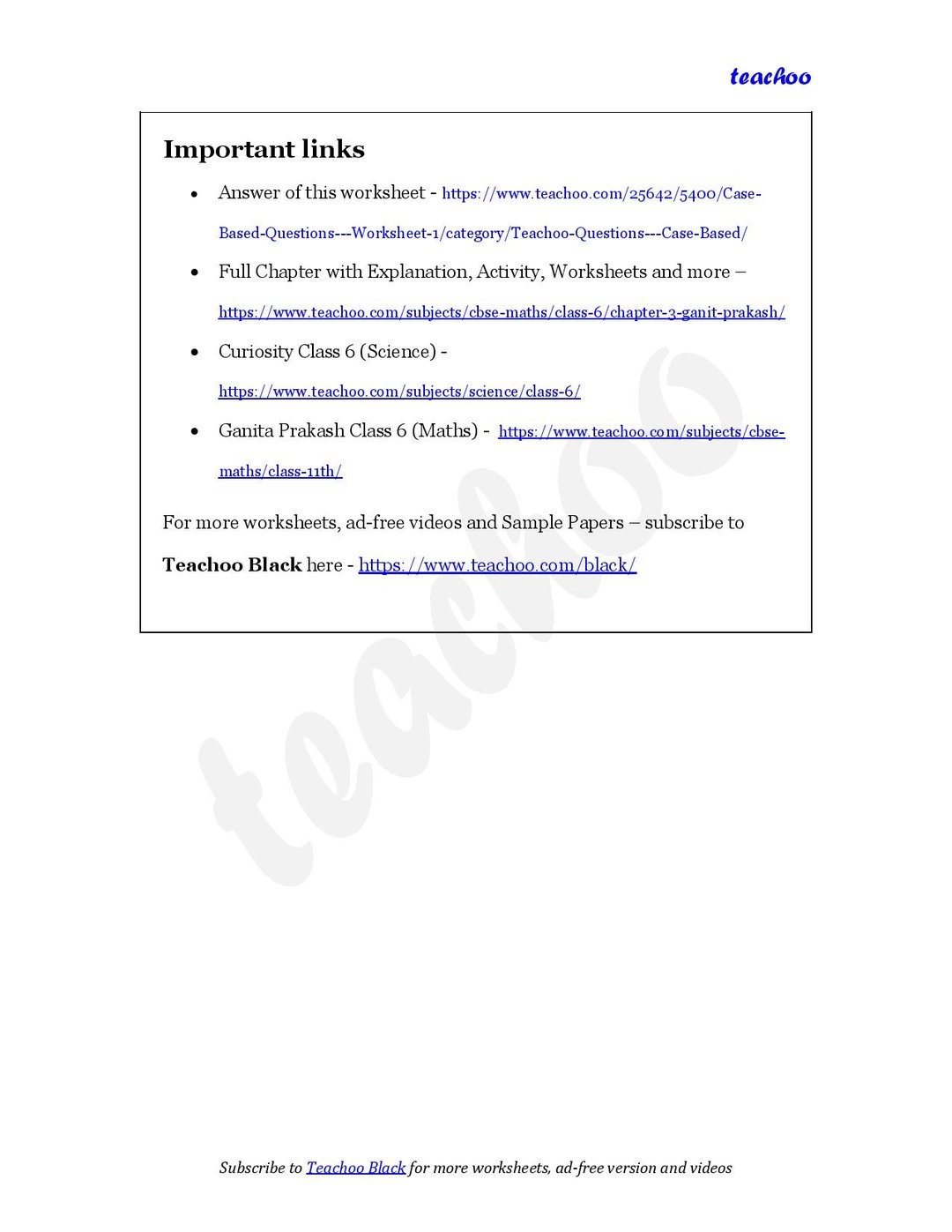 Number Play (Ganita Prakash) Class 6 - Case Based Questions Worksheet