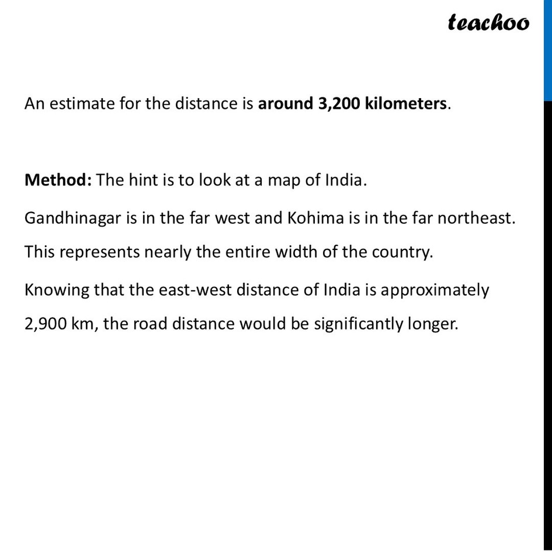 Estimate the distance between Gandhinagar (in Gujarat) to Kohima
