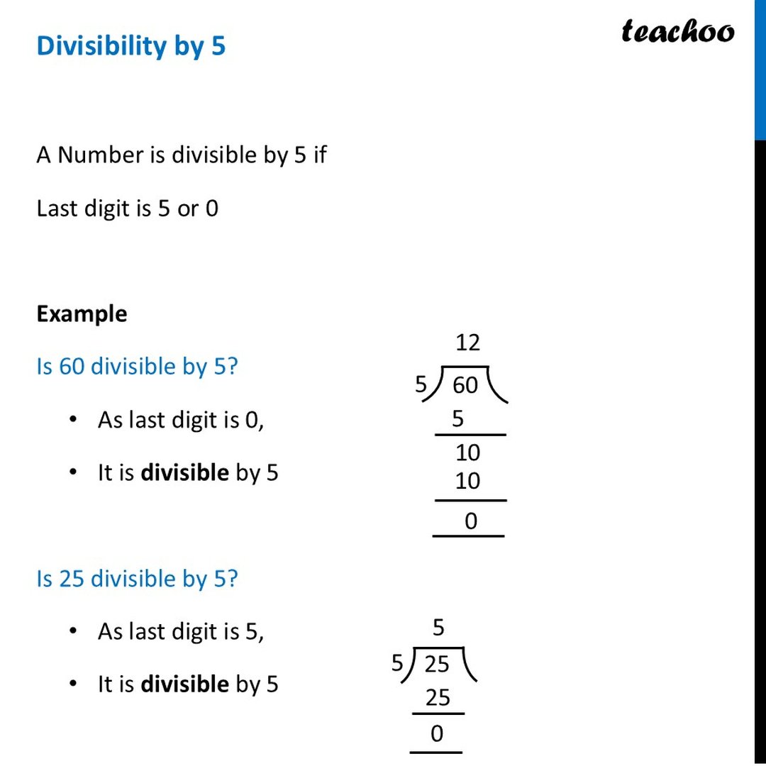 [Number Play] Divisibility by 5 and 10 - Method + Examples