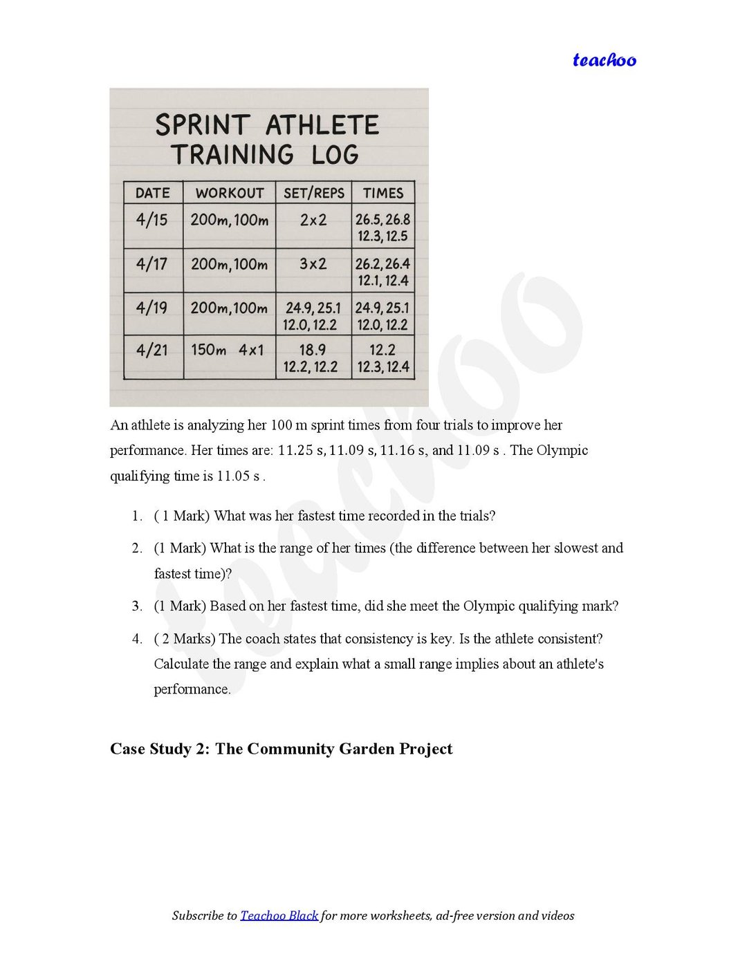 A Peek Beyond The Point - Case Based Questions Worksheet Download PDF