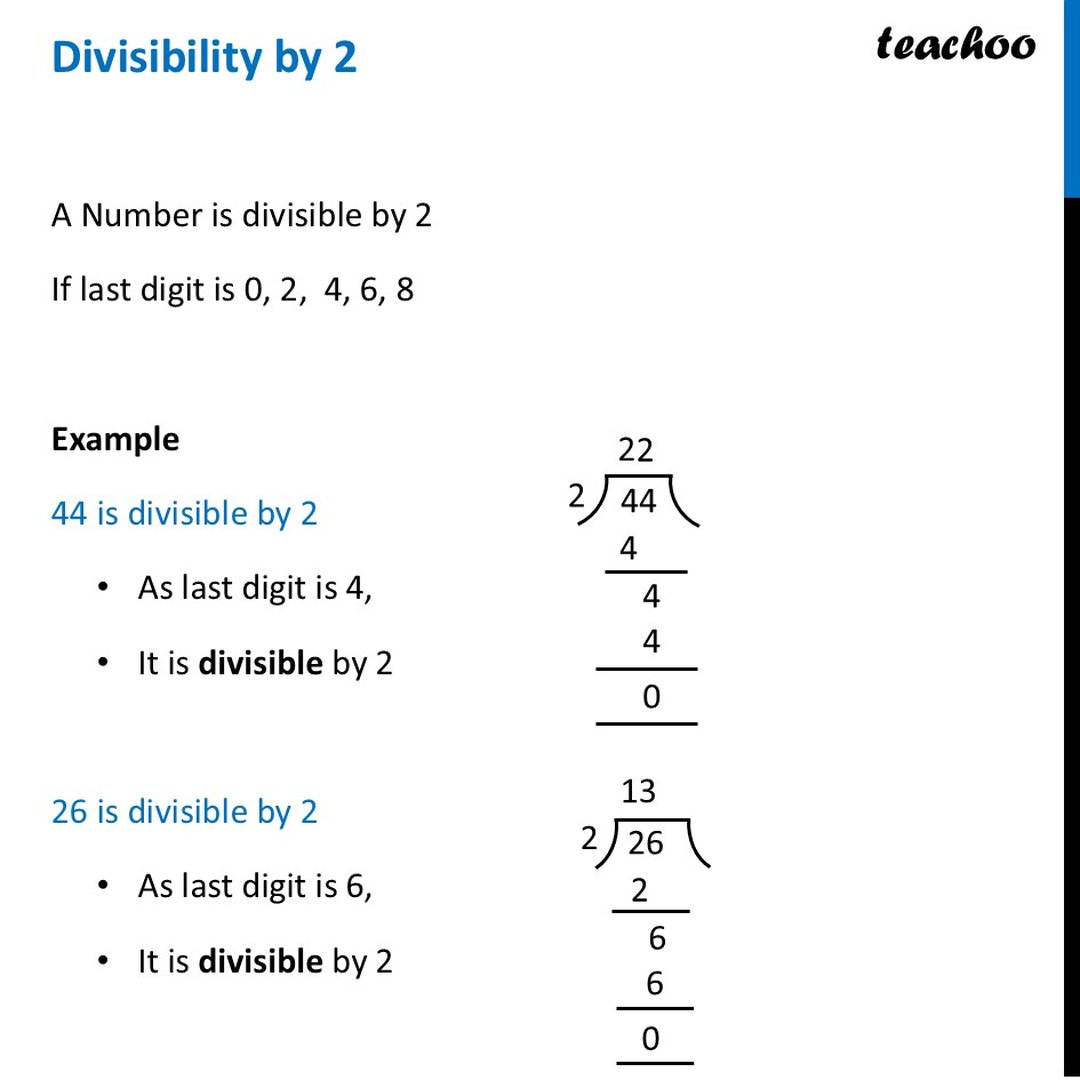 [Class 8] Divisibility by 2 - with 4+Example - Ganita Prakash