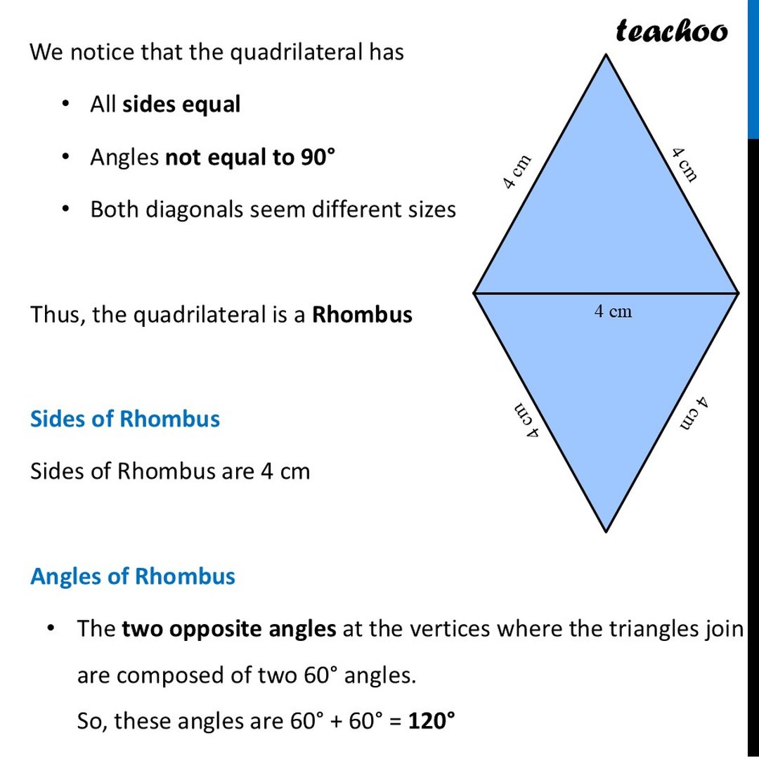 Find all the sides and the angles of the quadrilateral obtained by