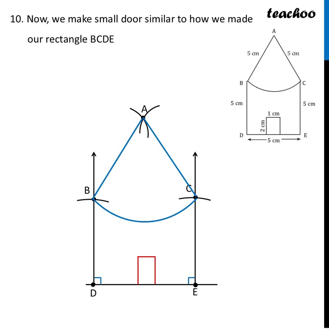 [Class 6] Constructing a House – Step-by-Step Geometry Construction