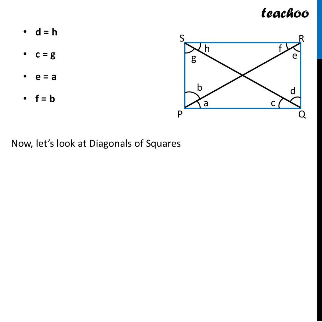 Diagonals of Rectangles – Definition, Properties, Bisecting angles