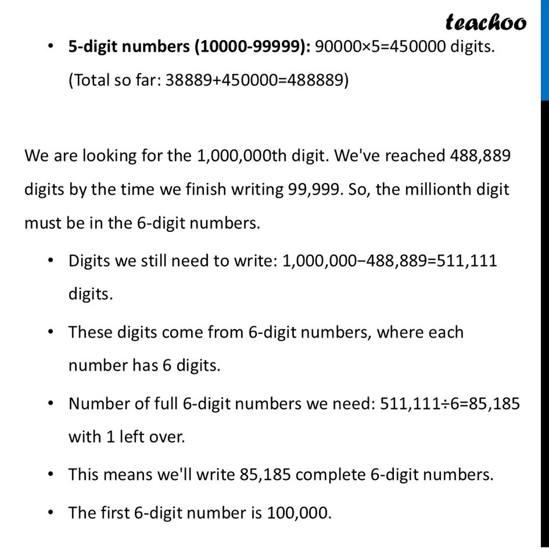 Suppose you write down all the numbers 1, 2, 3, 4,..., 9, 10, 11
