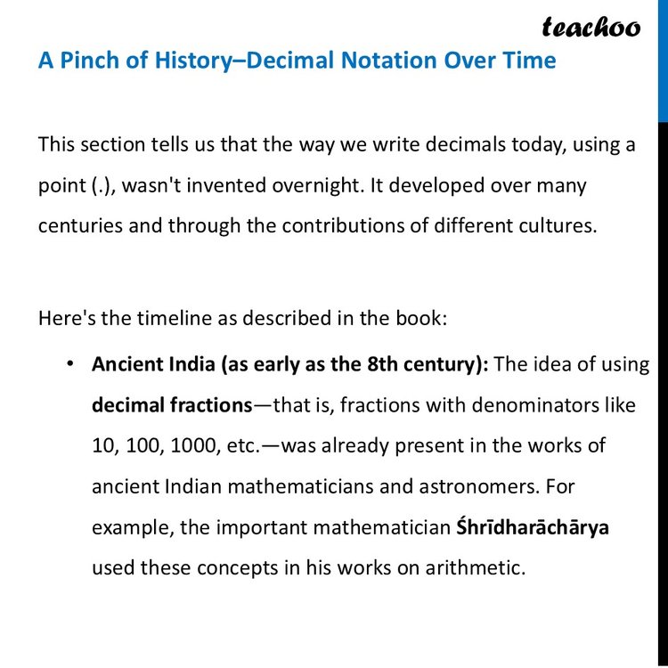 A Pinch of History–Decimal Notation Over Time [Explained in detail]