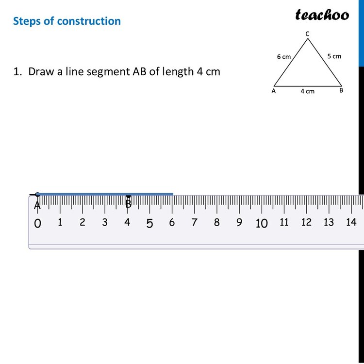 Constructing a Triangle when its Sides are given [with Example]