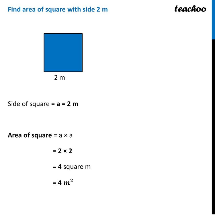 Area of Square - Formula, How to Find? - (Class 6 Perimeter and Data)