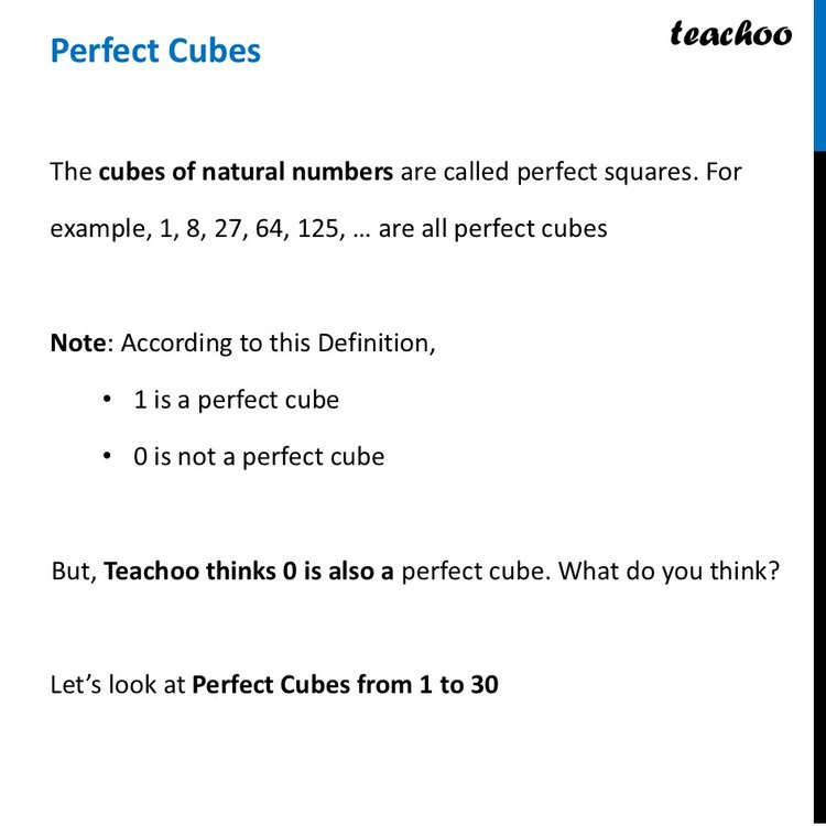 [Maths] Perfect Cubes - Definition, (with Example) - Ganita Prakash