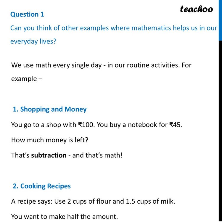 [Ganit Prakash] Can you think of other examples where mathematics help