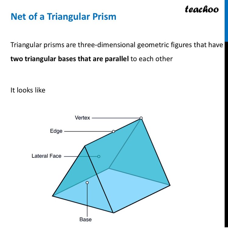 Net of a Triangular Prism - with Diagram [Ganita Prakash Class 8]