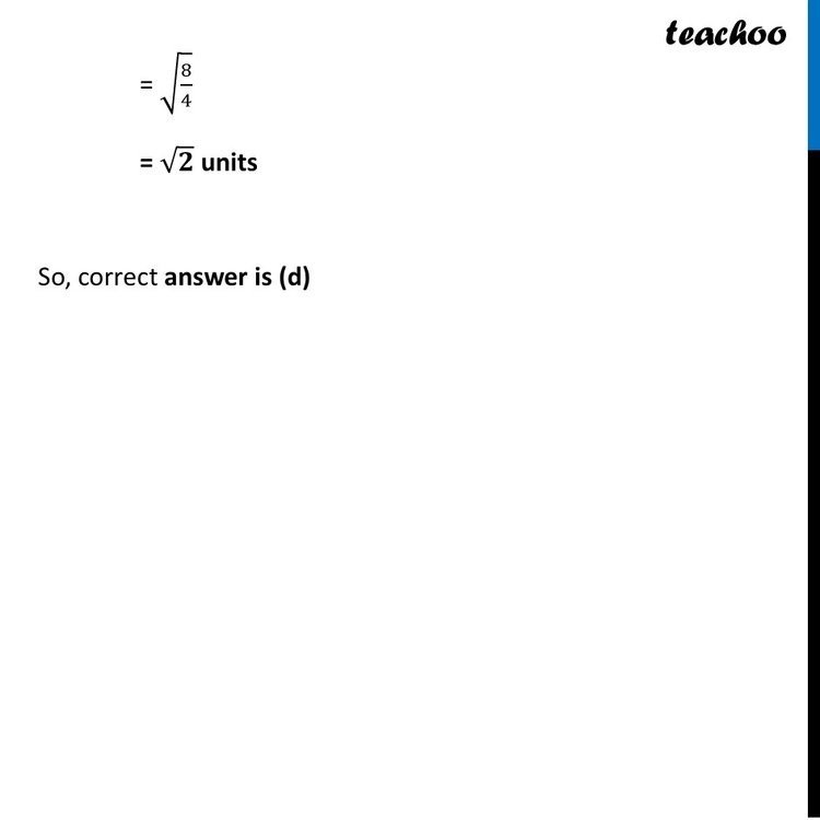 The distance between the points (cos30°, sin30°) and (cos60°, – sin 60