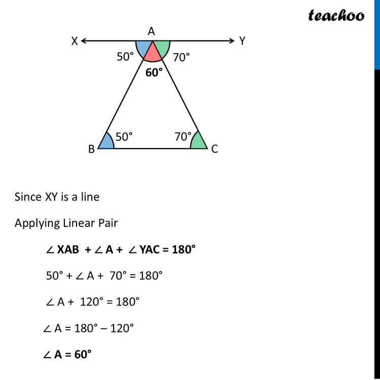 Sum of Angles of a Triangle [with Example] - Class 7 Ganita Prakash