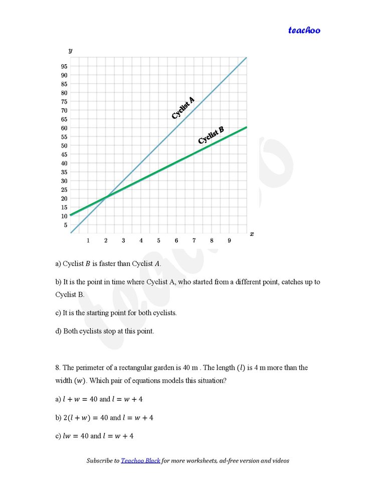Linear Equation in 2 variables MCQs – Download PDF Worksheet Class 10