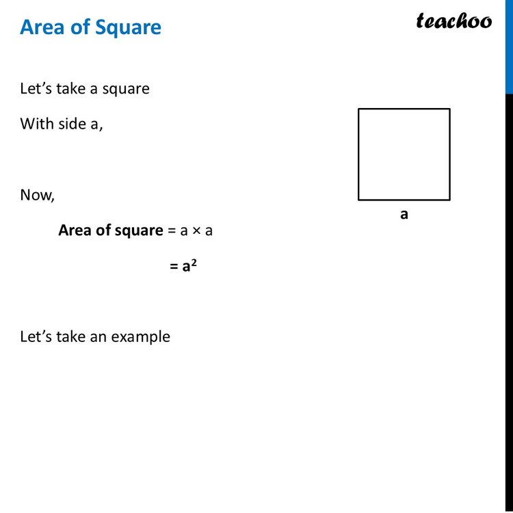 Area of Square - Formula, How to Find? - (Class 6 Perimeter and Data)